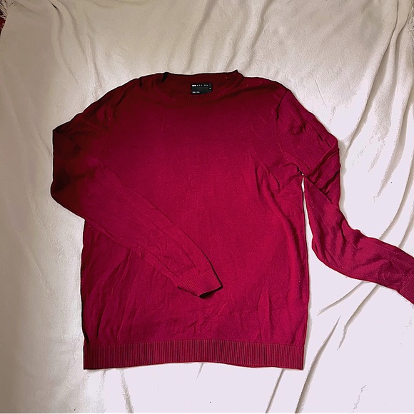 ASOS | Sweaters | Medium Mens Asos Burgundy Sweater | Poshmark